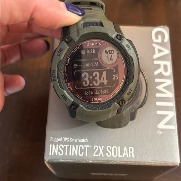 garmin | Wearables | Garmin Green Instinct 2x Solar Rugged Smartwatch ...